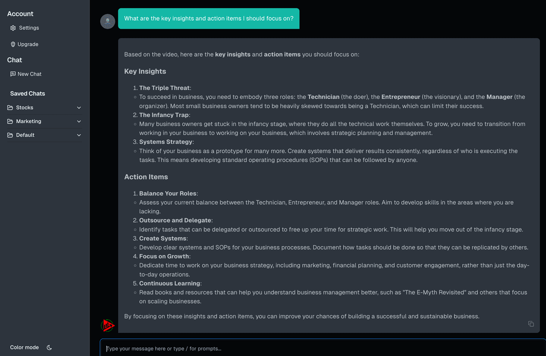 YouTube to Notes Convertor | Video to Wisdom - AI-Powered Learning Tool
